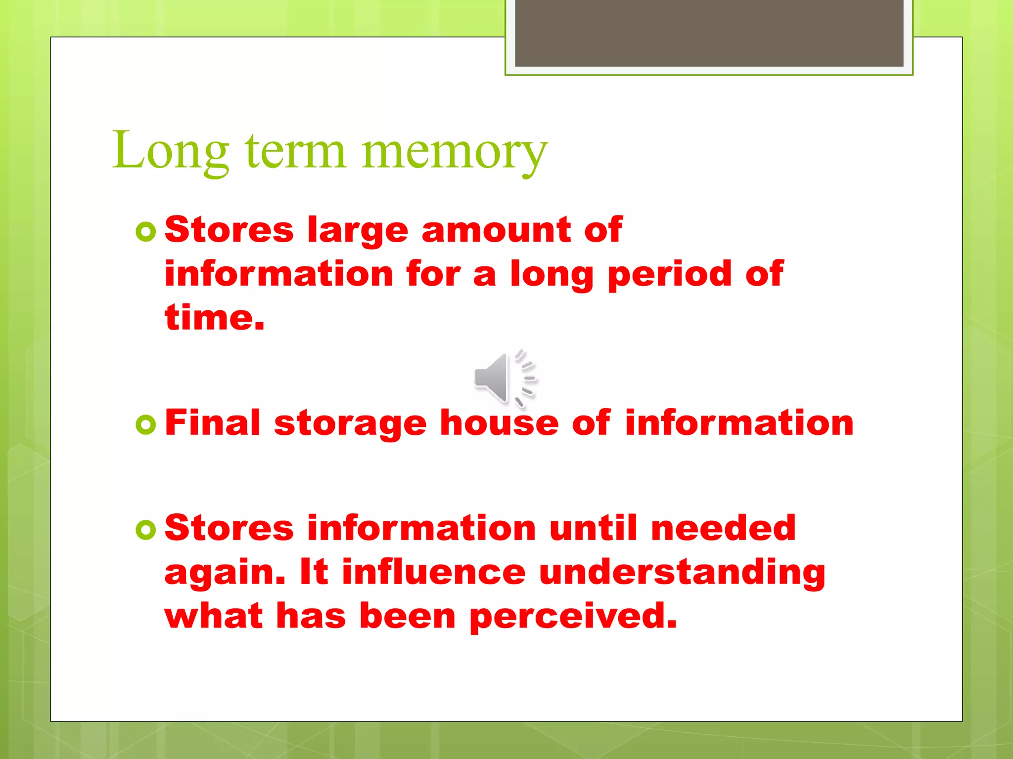 Remembering and forgetting | PPT