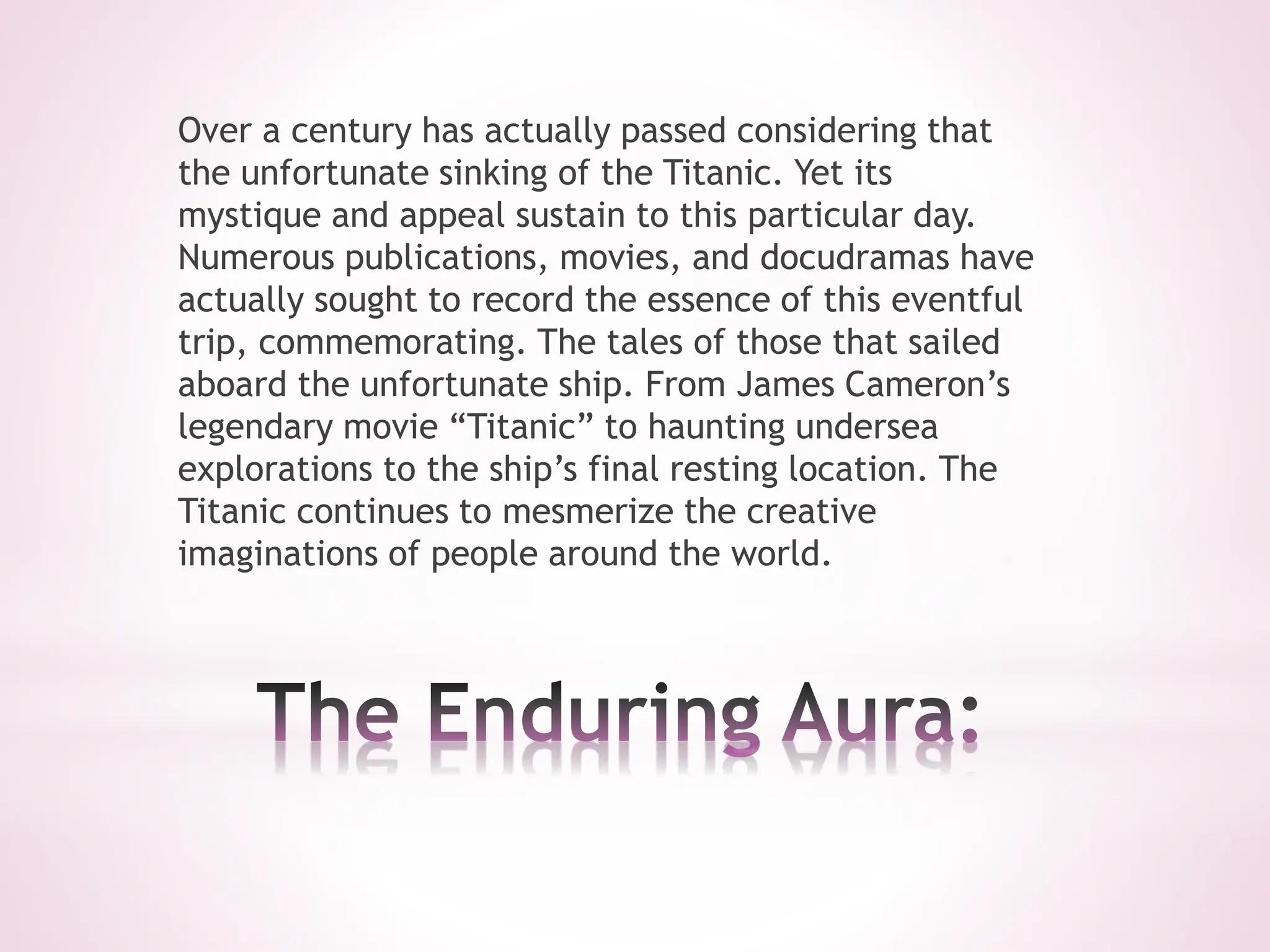 Remembering the Titanic Ship A Tale of Tragedy and Resilience.pptx ...