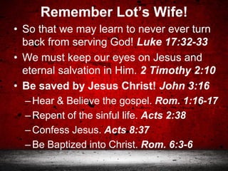 Remember Lot's wife | PDF