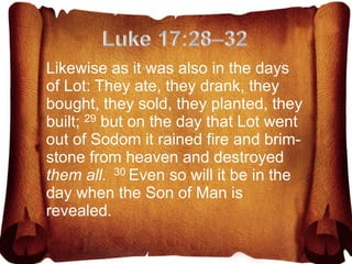 Remember Lot's Wife - Luke 17:32 | PPTX