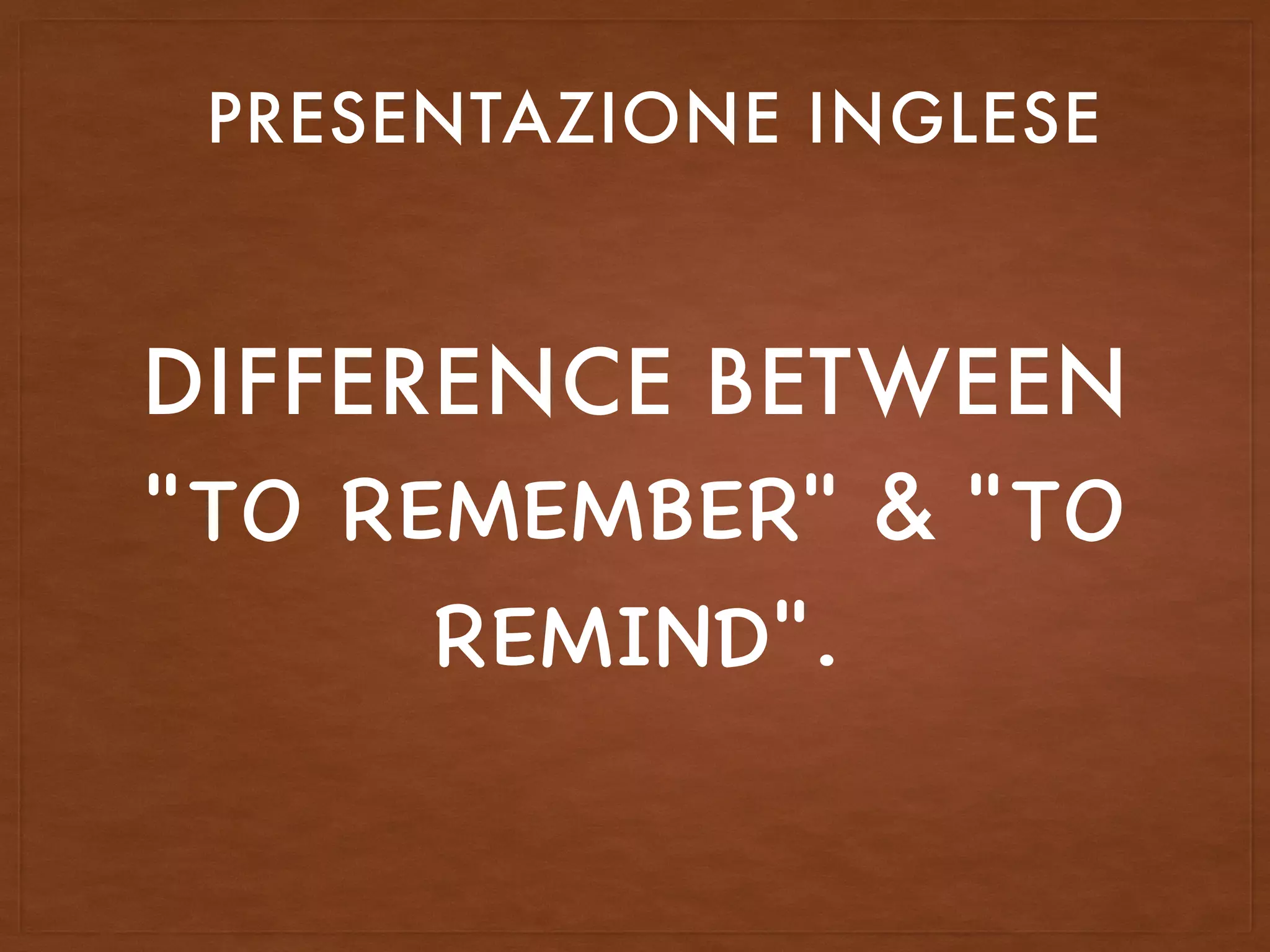 Remember & remind | PDF