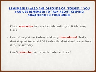 Remember & remind | PDF