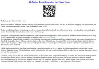 Remember The Titans Essay | PDF