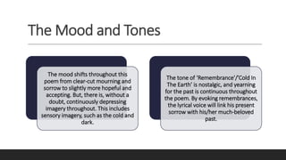 remembrance by Emily Brontë | PPTX
