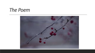 remembrance by Emily Brontë | PPTX