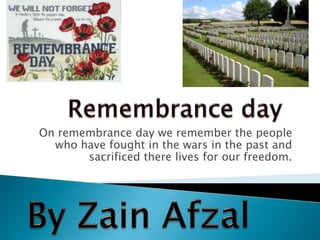 Remembrance day | PPTX