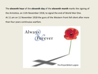 Remembrance day | PPT