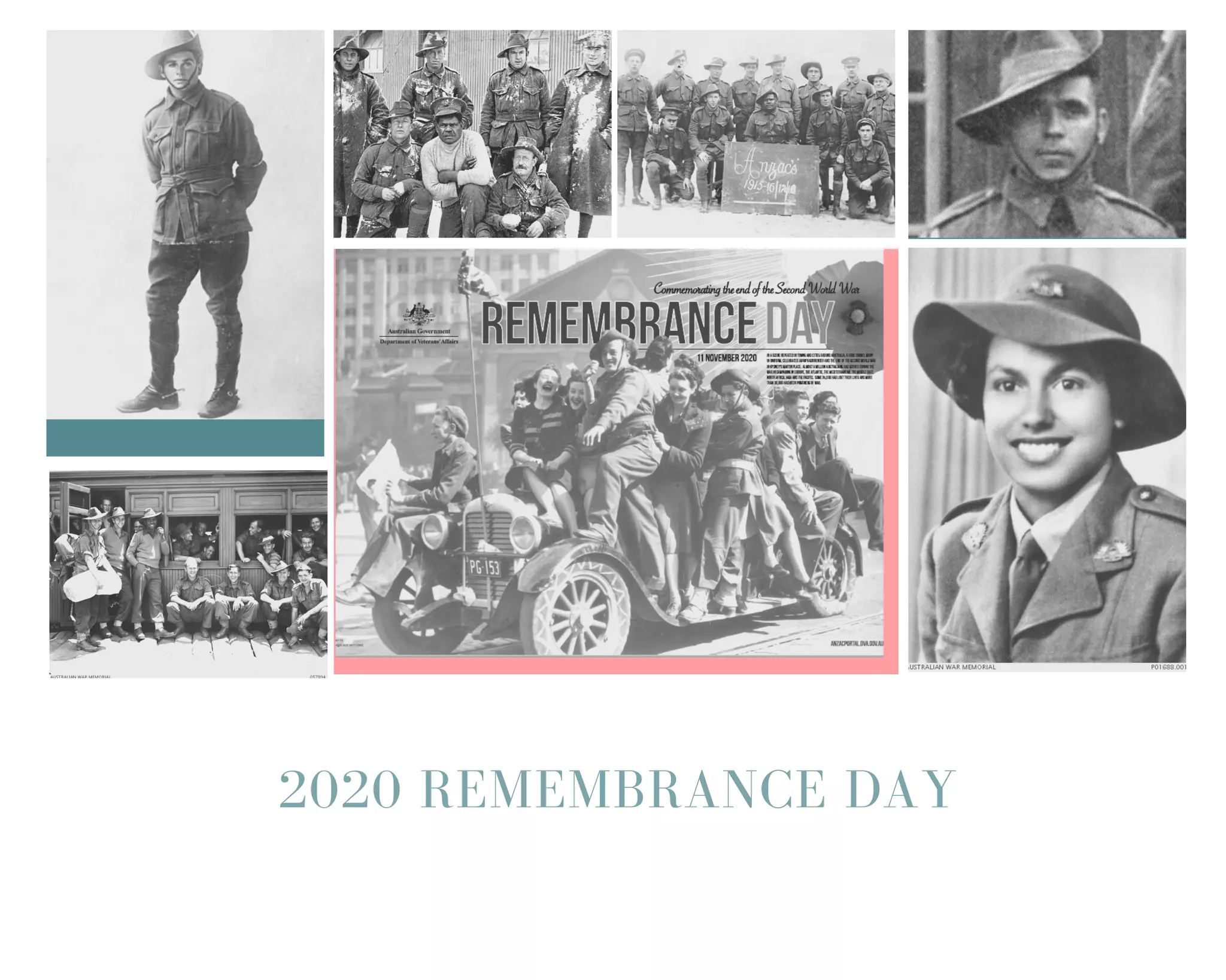 Remembrance day 2020 photo collage and resources | PDF | Australia and ...