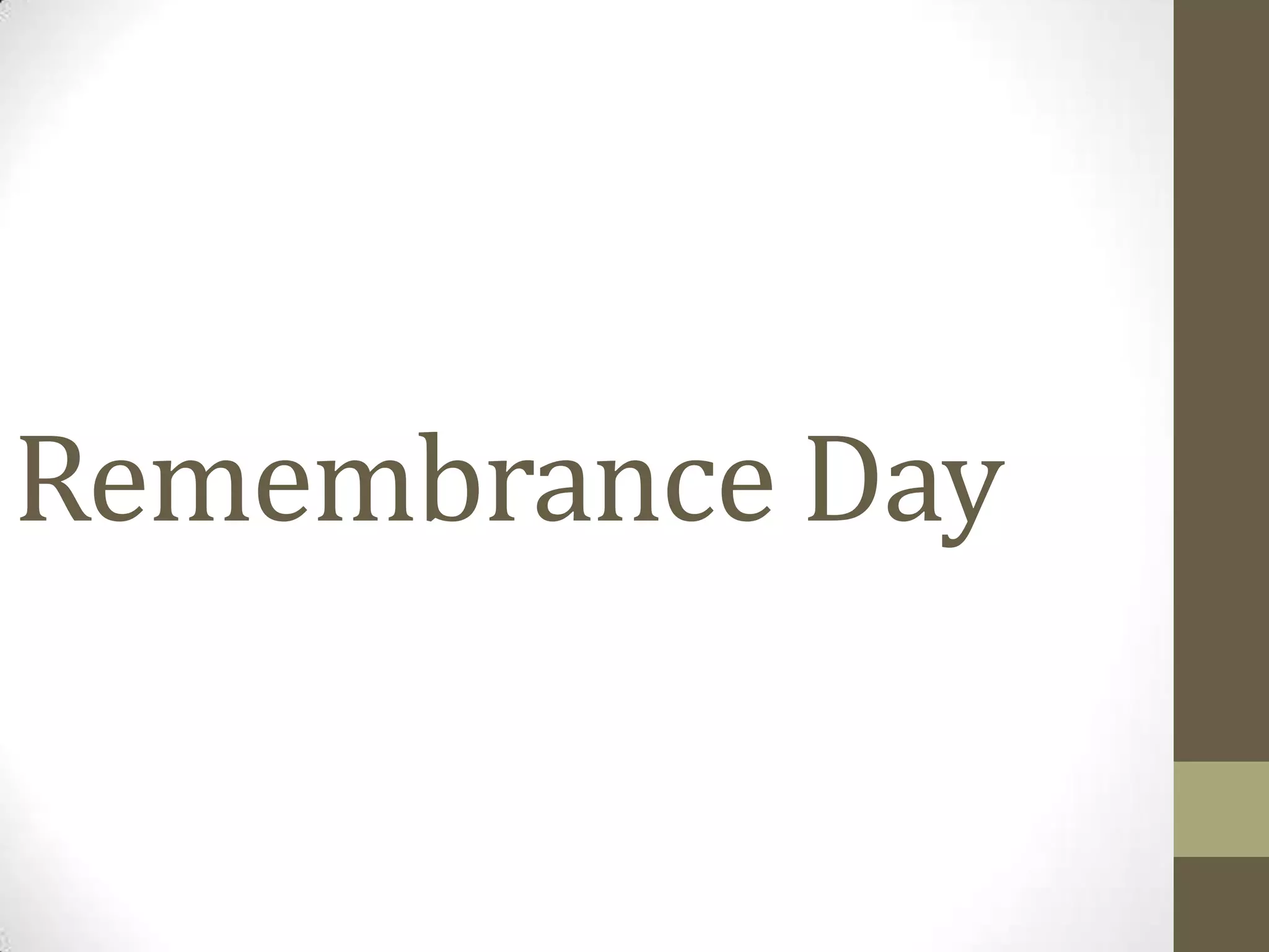 Remembrance Day Powerpoint (MYP) | PPTX