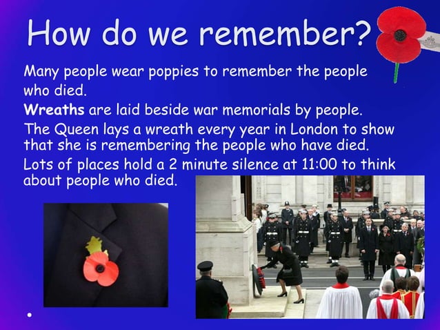 Remembrance Day.ppt | Death, Injury, or Military Conflict | Sensitive Topics
