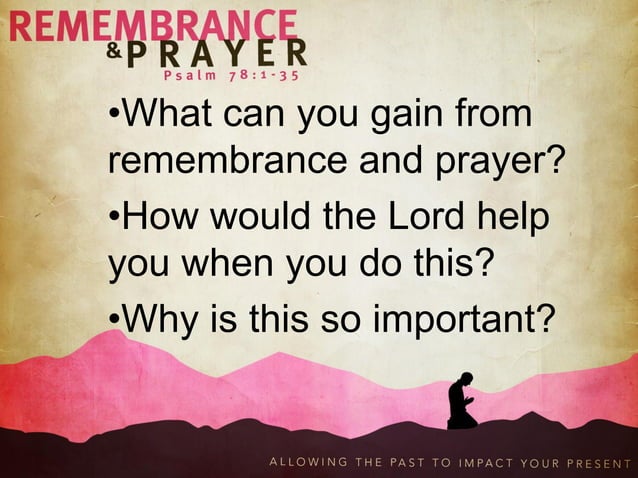 Remembrance & Prayer | PPT