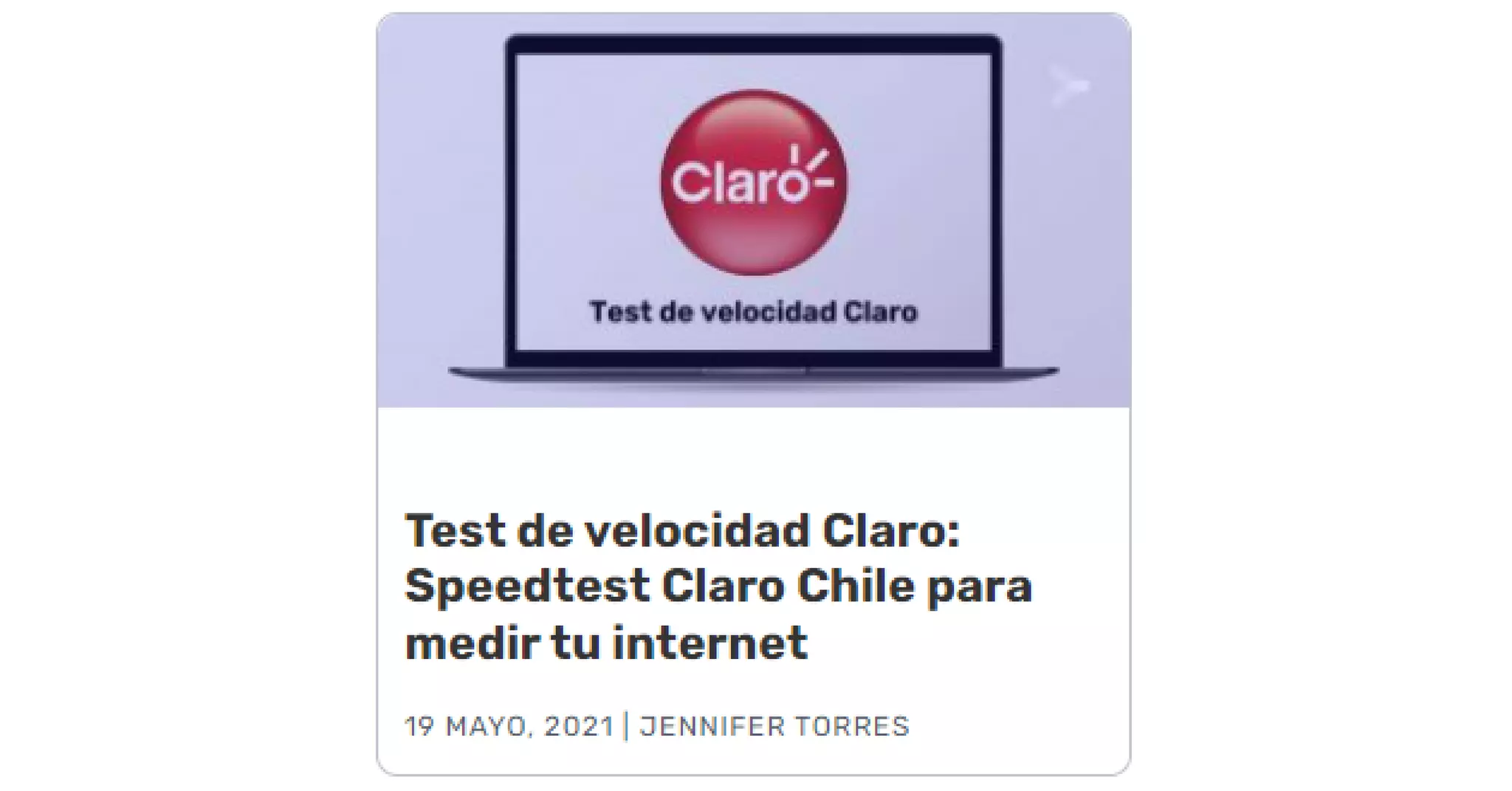 Test de Velocidad Claro | PDF