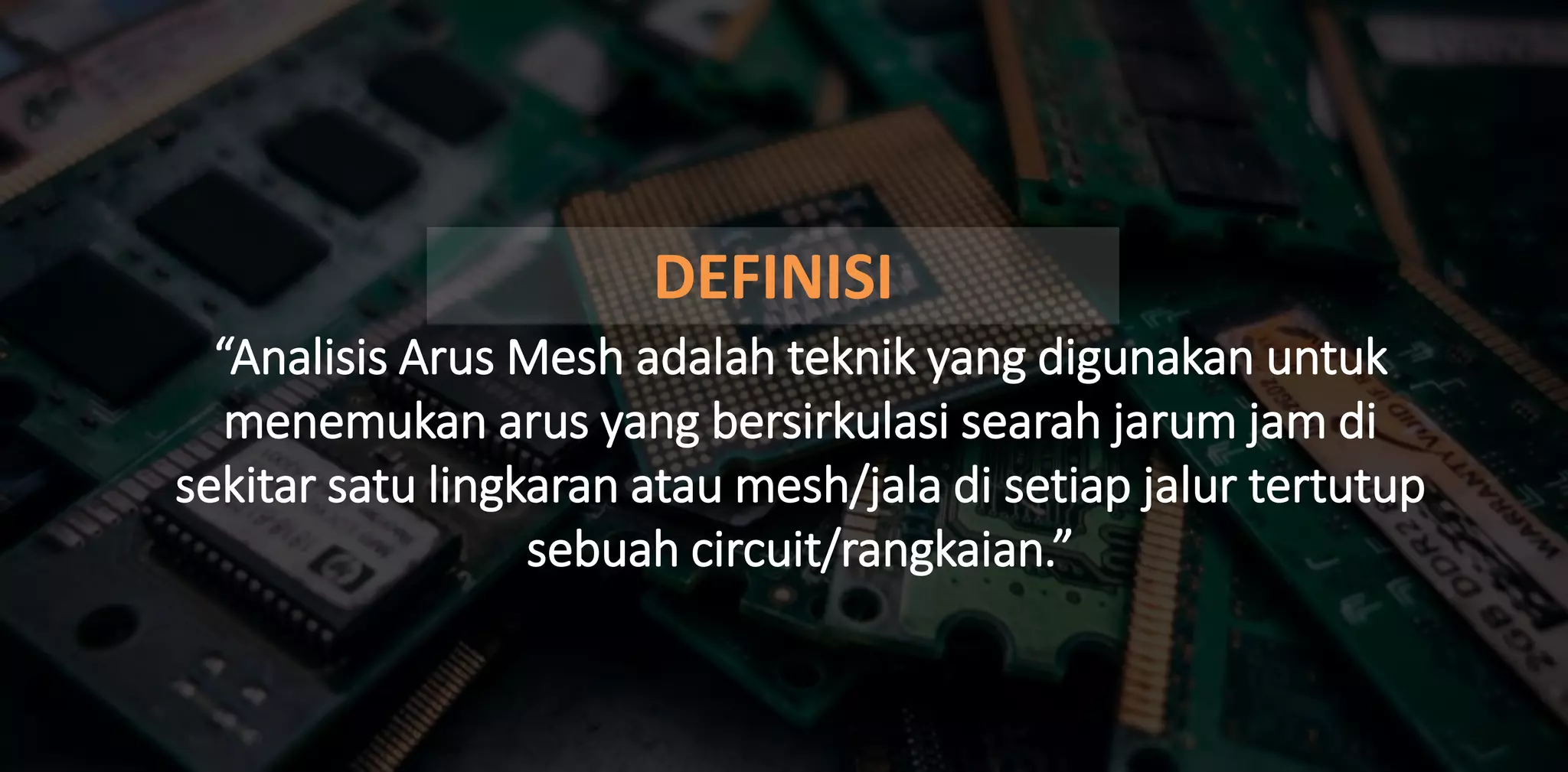 RANGKAIAN ARUS MESH Soal | PPTX