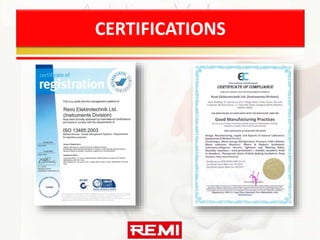 Remi Elektrotechnik Ltd - Company Overview | PPTX