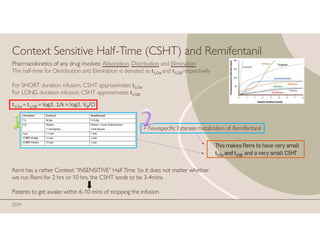 Remifentanil, Pharmacodynamics and Pharmacokinetics | PDF