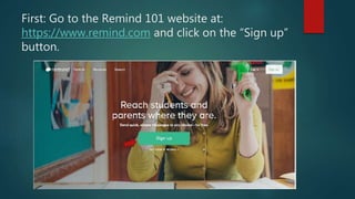 Remind 101 login instructions | PPTX