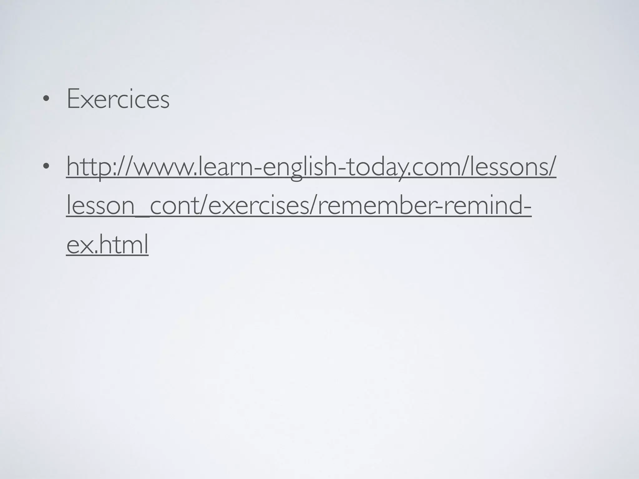 Remind and remember | PDF