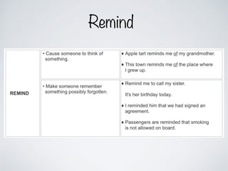 Remind and remember | PDF