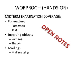 Reminders | PDF
