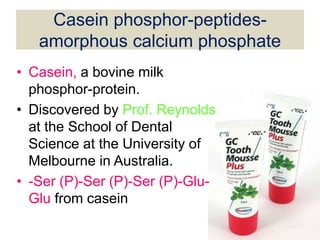 Tooth Remineralizing agents in pediatric dentistry | PPTX