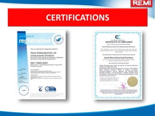 Remi Products application in Industrial, Laboratory and Clinical | PPTX