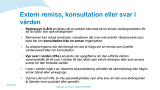 Remisser och svar i vården | PPT