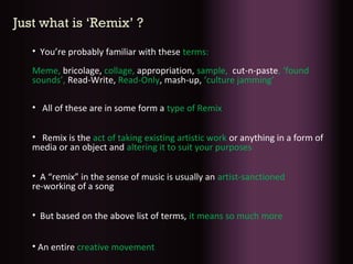 Remix presentation | PPT