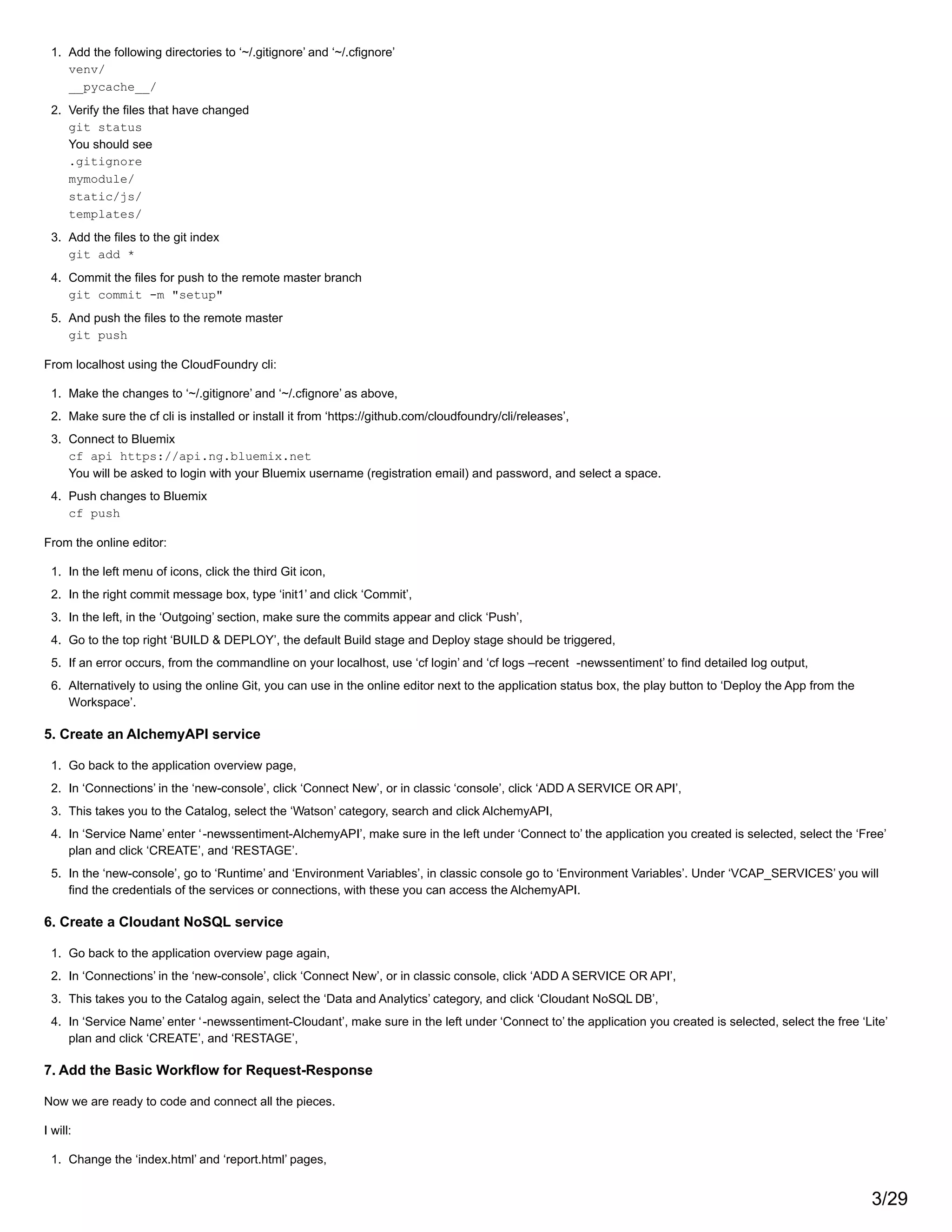 Creating Sentiment Line Chart with Watson | PDF | Web Development | Internet