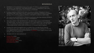 REM KOOLHAAS new ppt.pptx