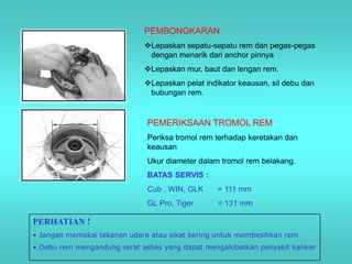 PPT ini menjelaskan sistem rem yang didalamnya dijelaskan mengenai ...