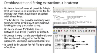 REMnux tutorial-2: Extraction and decoding of Artifacts | PPTX