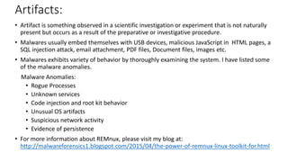 REMnux tutorial-2: Extraction and decoding of Artifacts | PPTX