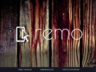 remo product introduction | ODP