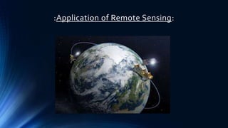 mapping application of Remort sensing | PPTX