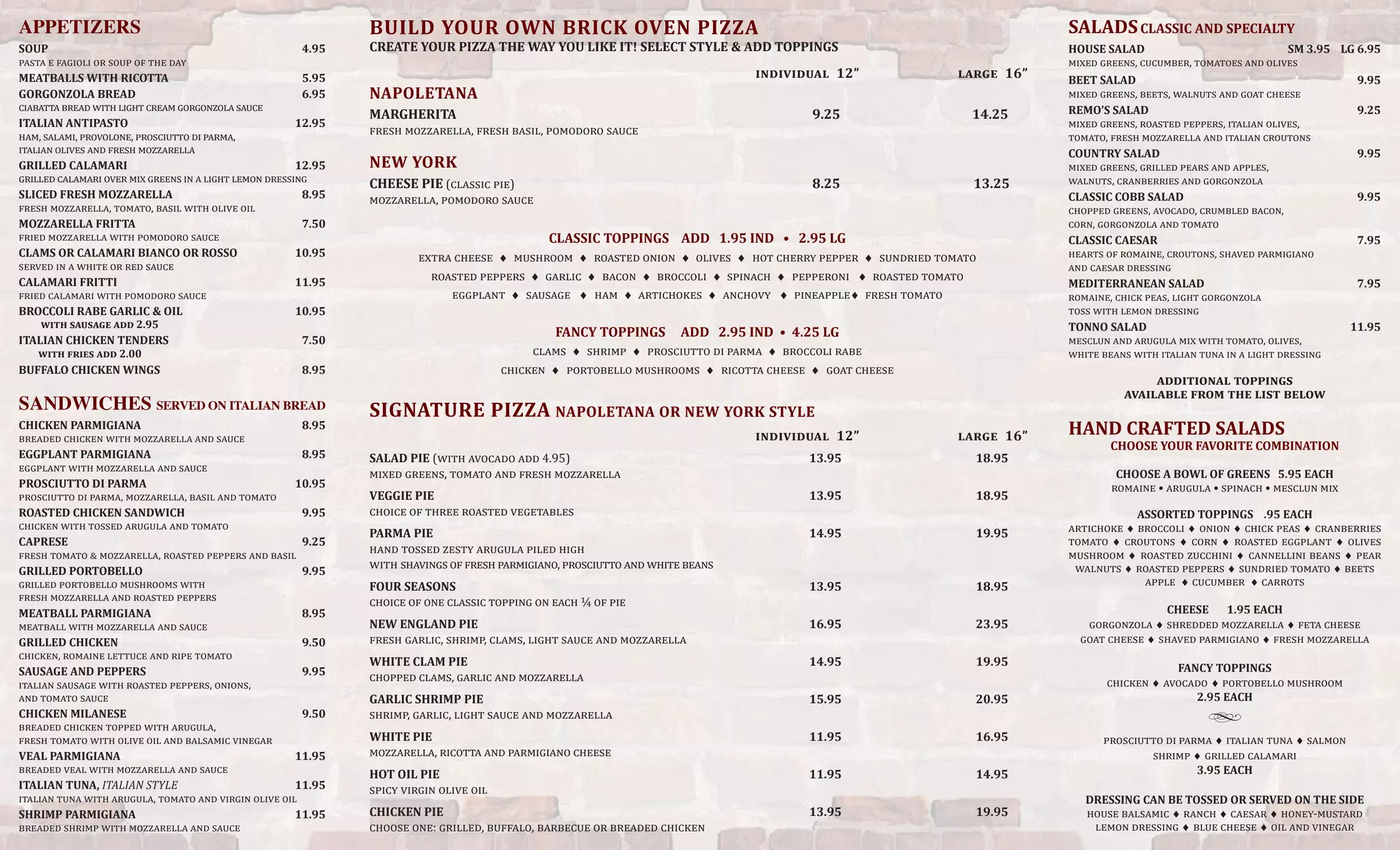 Remos takeout menu | PDF