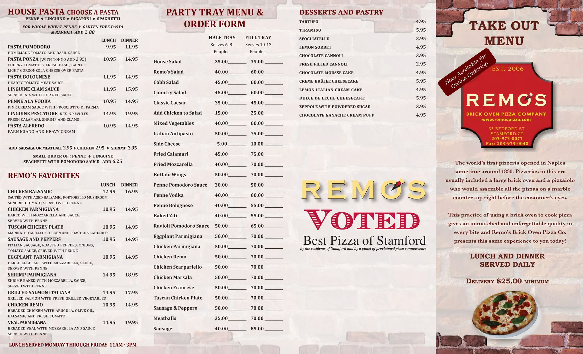 Remos takeout menu | PDF