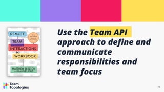 Remote-first Team Interactions with Team Topologies @ Team Topologies ...