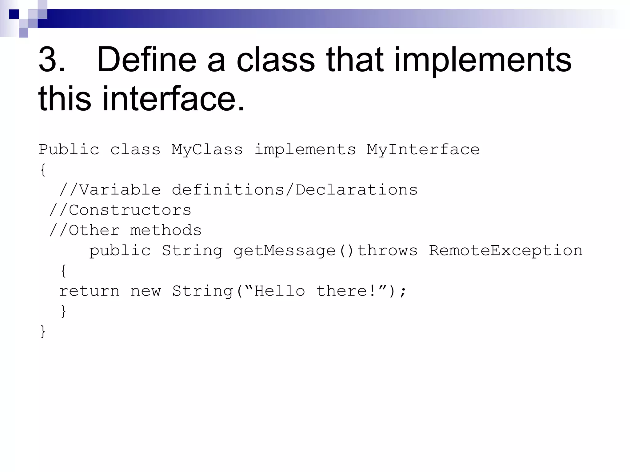 Remote Method Invocation | PPT