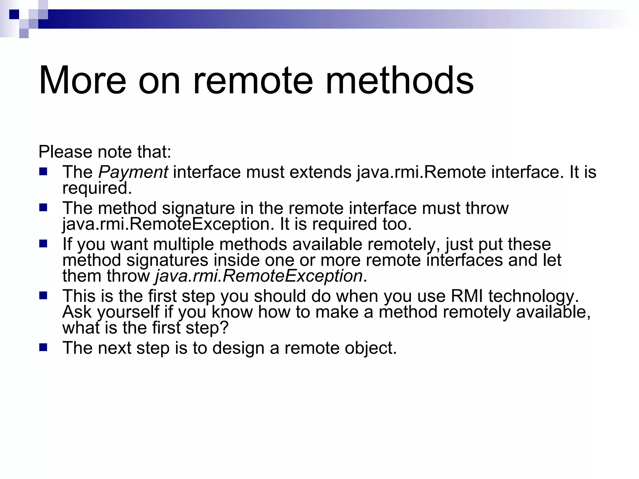 Remote Method Invocation | PPT