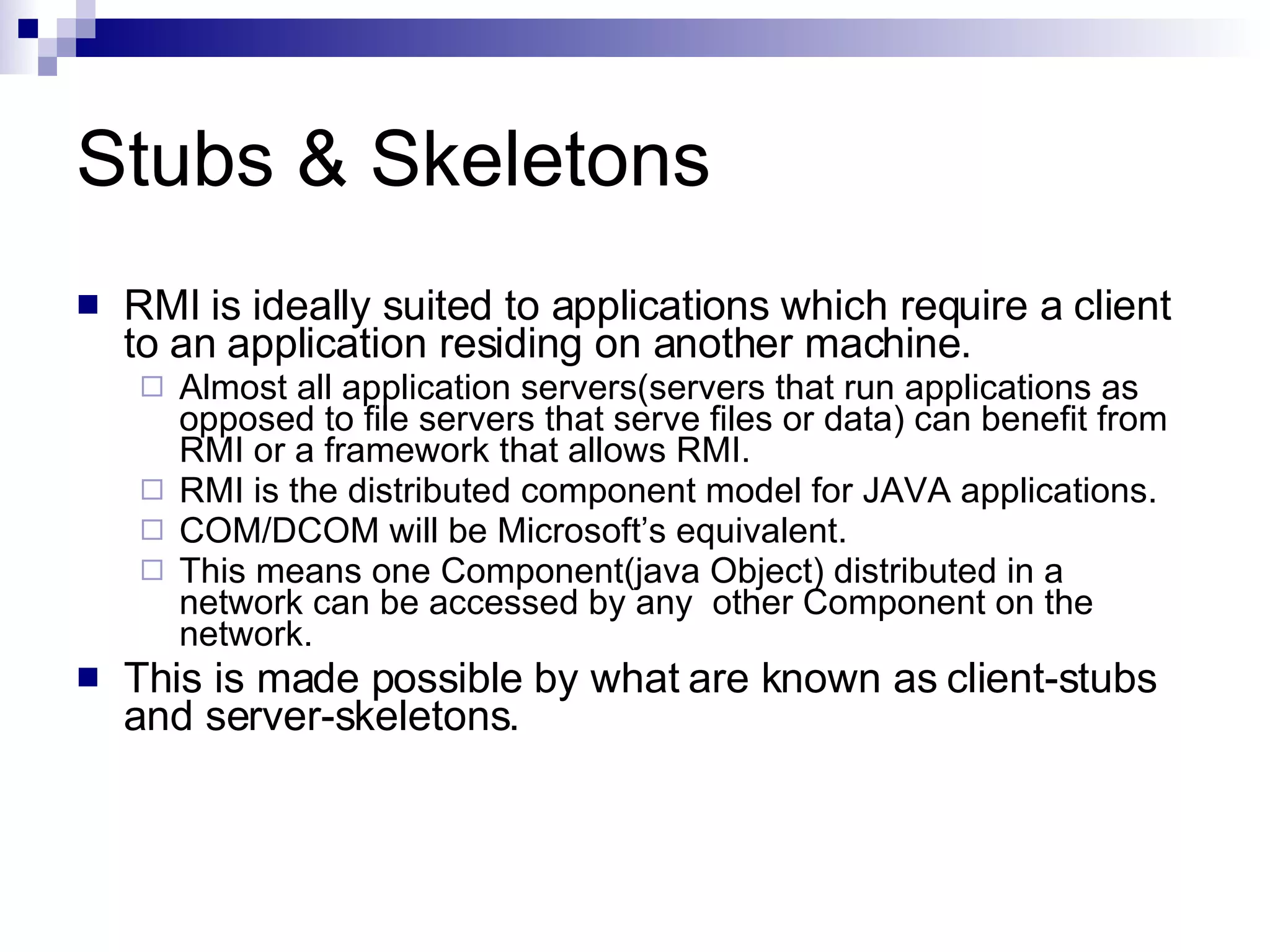 Remote Method Invocation | PPT