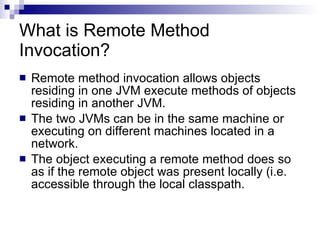 Remote Method Invocation | PPT