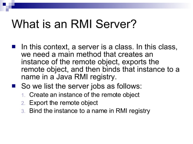 Remote Method Invocation | PPT