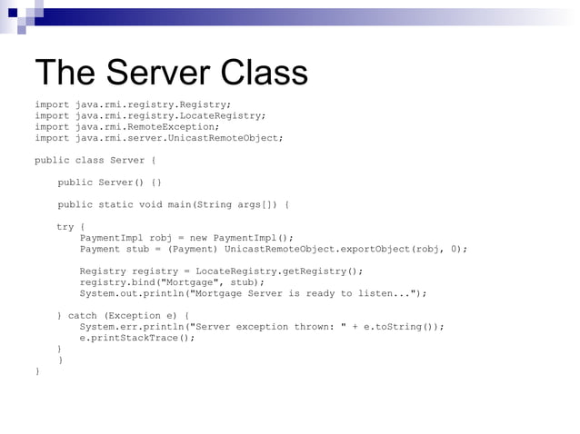 Remote Method Invocation | PPT