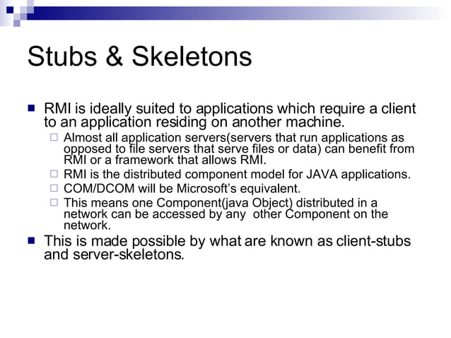 Remote Method Invocation | PPT