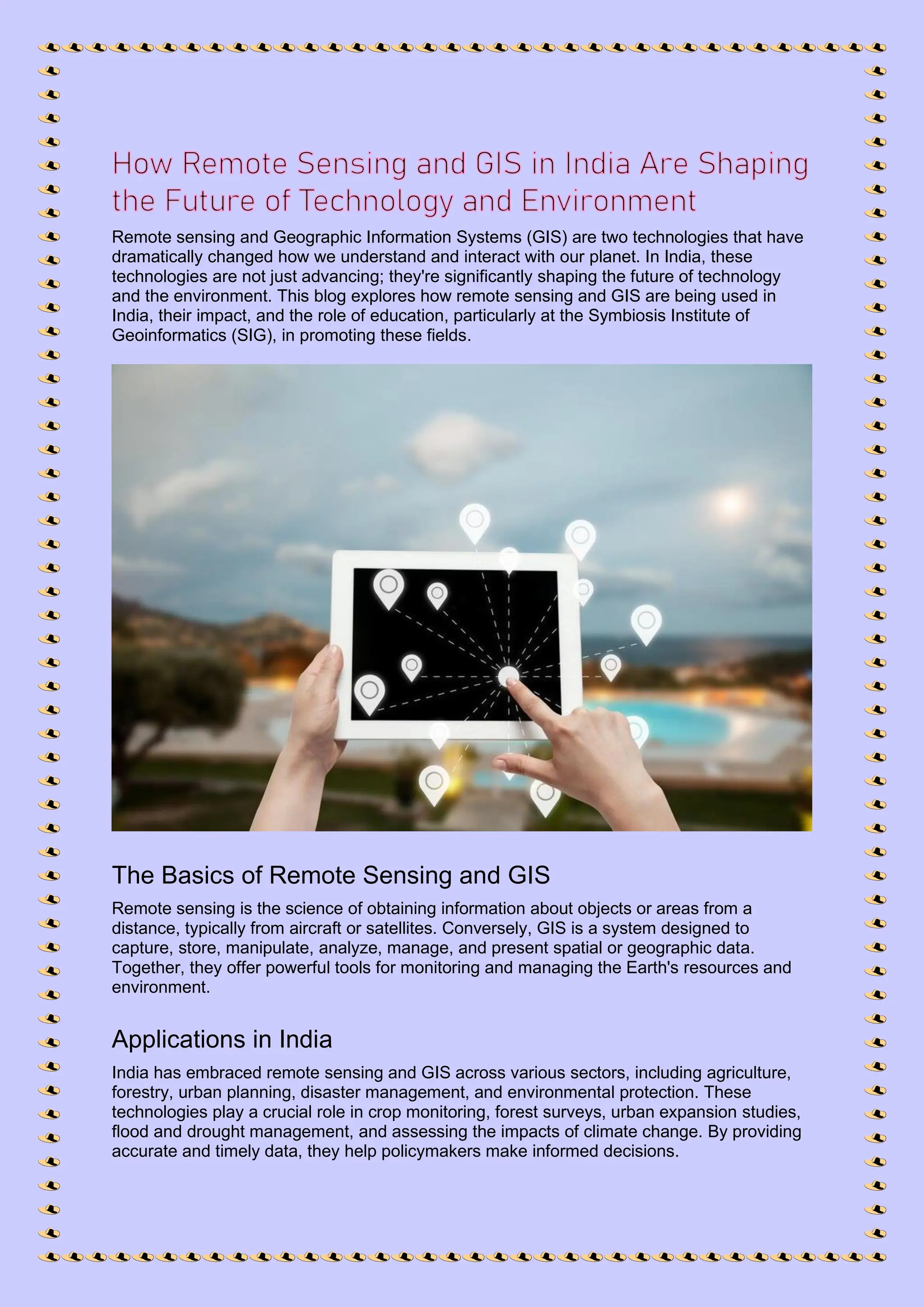 How Remote Sensing and GIS in India Are Shaping the Future of Technology and Environment | PDF