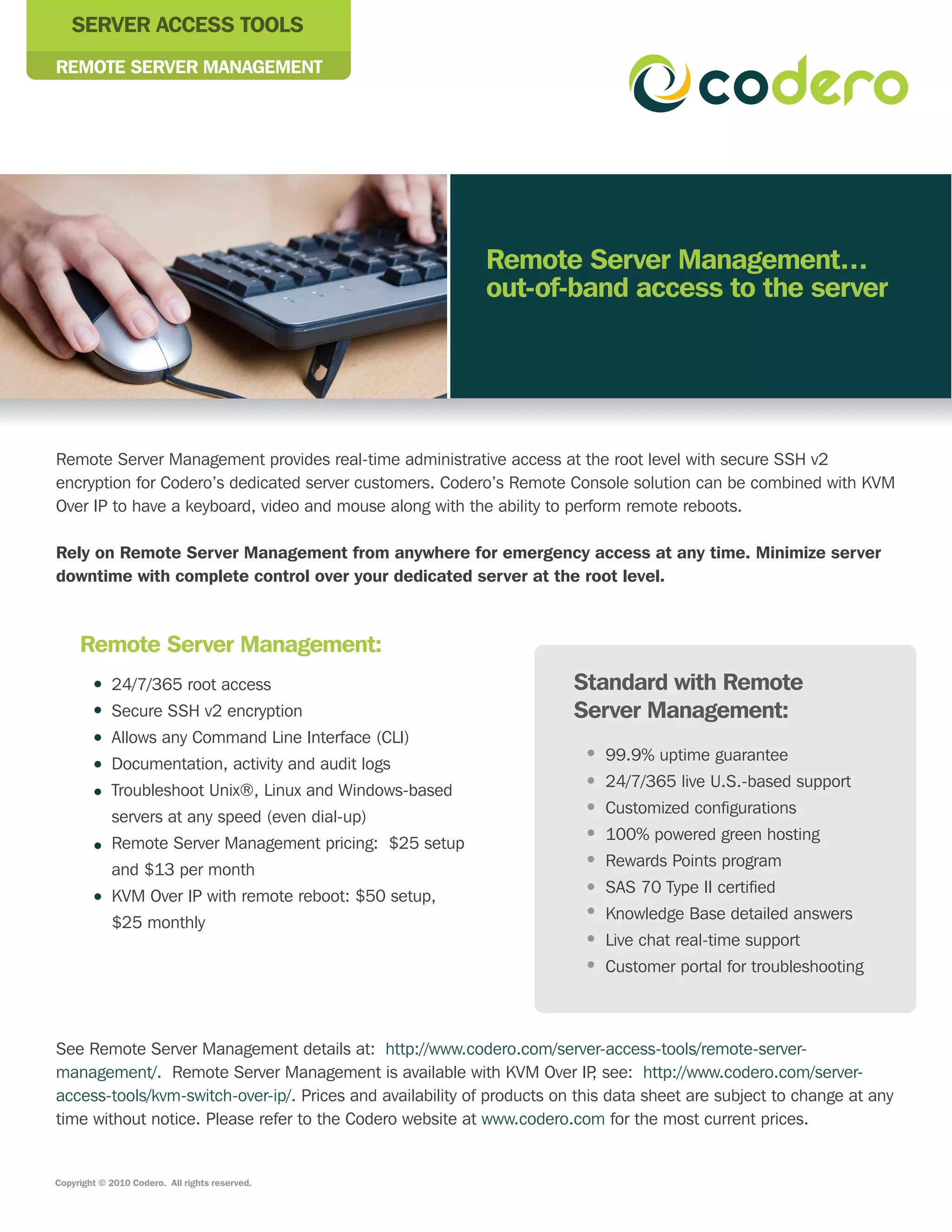 Remote Server Management | PDF