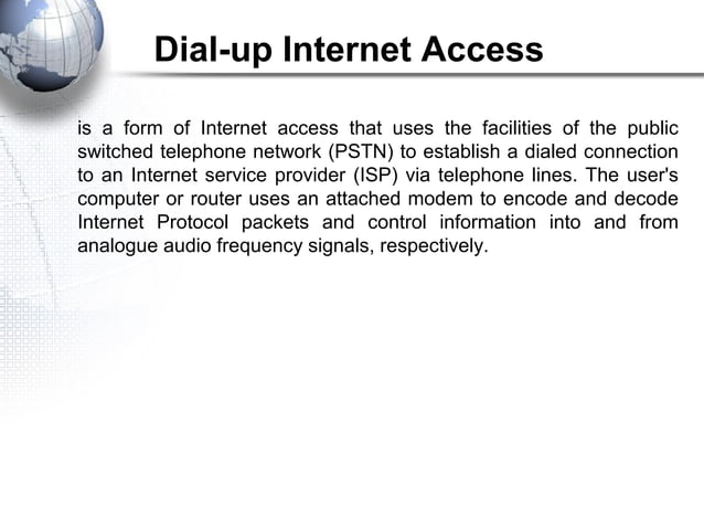 Remote access connection | PPT