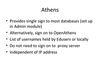 Remote access to electronic resources | PPT