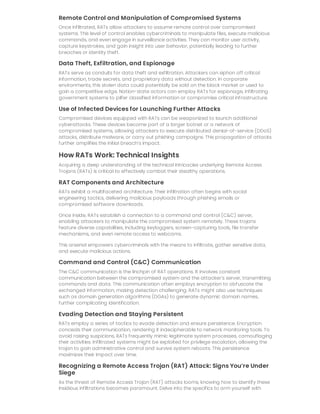 Remote Access Trojans (RATs): The Silent Invaders of Cybersecurity ...