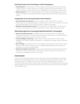 Remote Access Trojans (RATs): The Silent Invaders of Cybersecurity ...